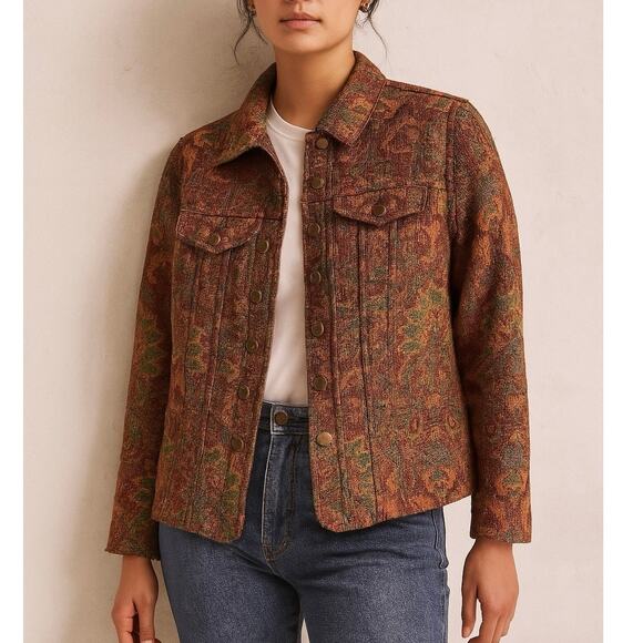 Laura Ashley | Jackets & Coats | Vintage Laura Ashley Tapestry Jacket ...